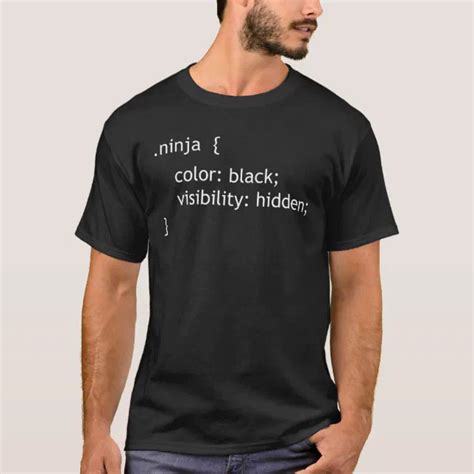 Css Ninja Style Class T Shirt Zazzle