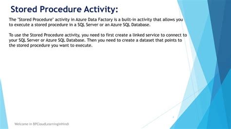 40 Stored Procedure Activity In Azure Data Factorypptx