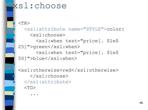 Ppt Xml Part 6 Xsl The Extensible Stylesheet Language Powerpoint