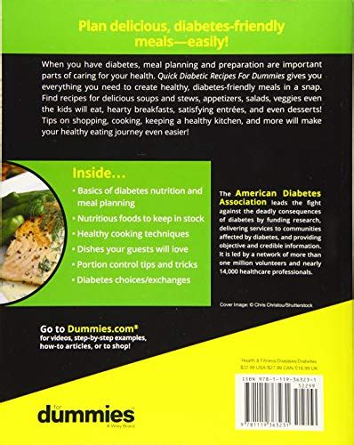 Quick Diabetic Recipes For Dummies Bookmall
