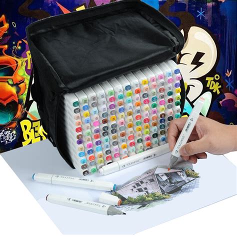 Touch Five 이중 헤드 스케치 미술 용품 30406080 마크 펜 알코올 수용성 펜 만화 그래피티 마커 펜 디자이너용 펜 연필 And 쓰기 공급