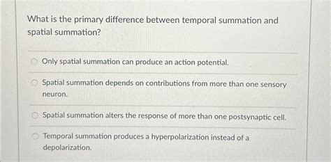 Solved What Is The Primary Difference Between Temporal