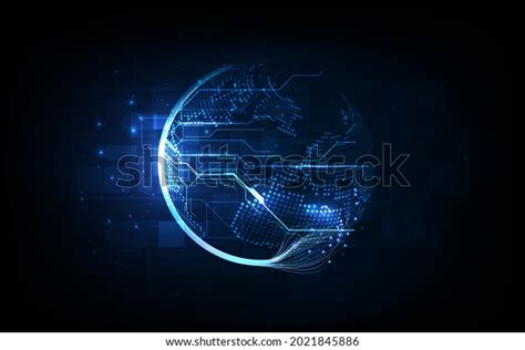 Connection Line On Networking Telecommunication Concept Stock Vector Royalty Free 2021845886