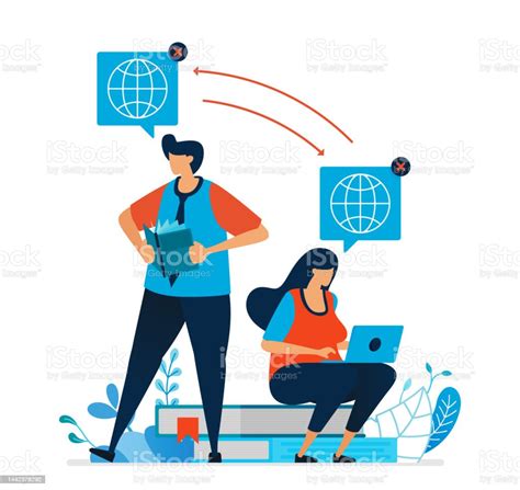 학생들을위한 원격 학습의 벡터 그림 학생들은 인터넷을 통해 학습을 즐길 수 있습니다 현대 교육 및 연구를위한 E러닝 기술 방문 페이지 템플릿 Ui 웹에 사용할 수 있습니다