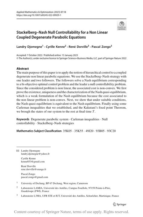 Stackelberg Nash Null Controllability For A Non Linear Coupled Degenerate Parabolic Equations