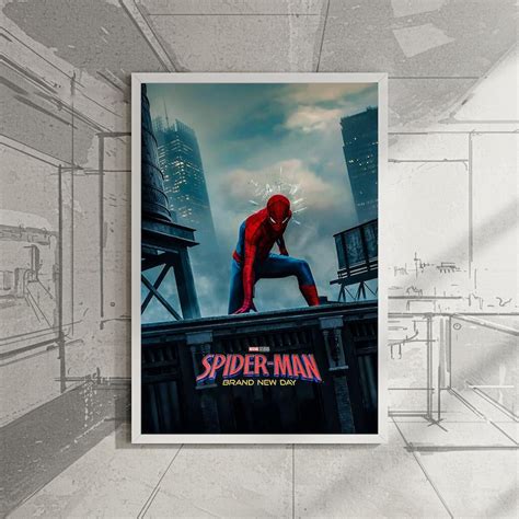 Spiderman Brand New Day Poster Etsy