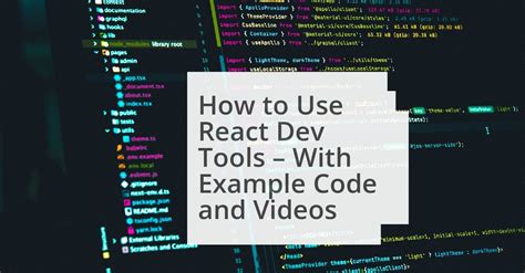 React Jobs On Linkedin How To Use React Dev Tools With Example Code And Videos