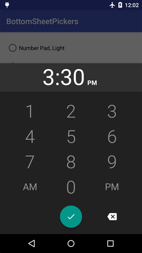 Bottomsheetpickers Third Party Time Pickers Fo Codekk Androidopen