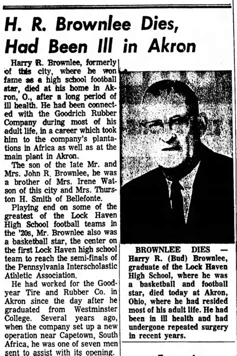 Harry Robert Brownlee Obituary