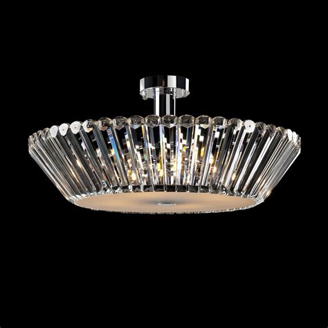 Illuminati Lighting Srl Alyssa Mx1103208 8c Chrome And Crystal Ceiling Light