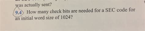 Solved Construct The SEC Code For The ASCII Character Q Chegg Com