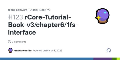 Rcore Tutorial Book V3chapter61fs Interface · Issue 123 · Rcore Osrcore Tutorial Book V3