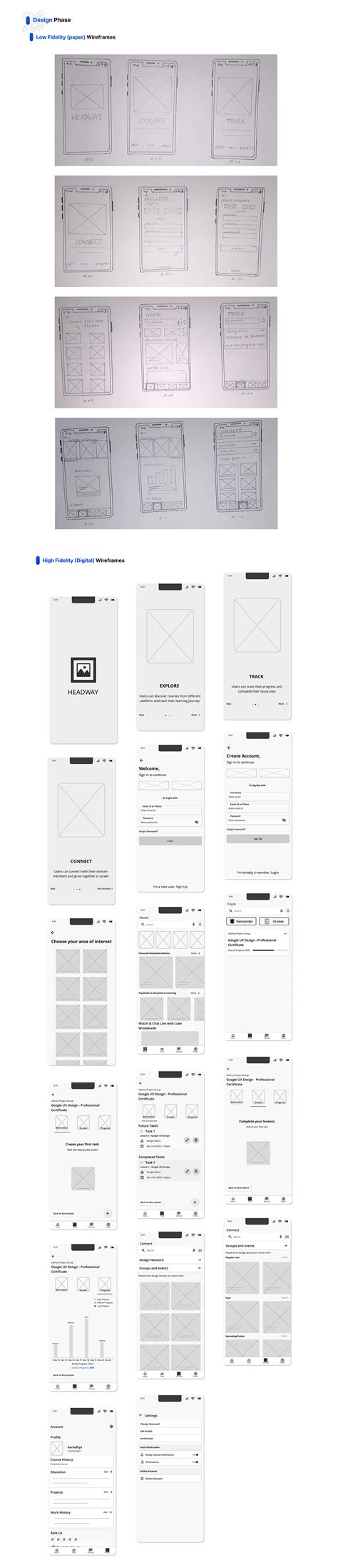 UX Case Study Headway App Behance