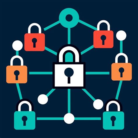 Network With Security Locks Data Protection Concept Vector Illustration Premium Ai Generated