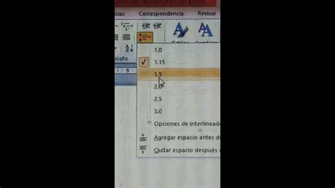 Como Poner Interlineado En Word Youtube