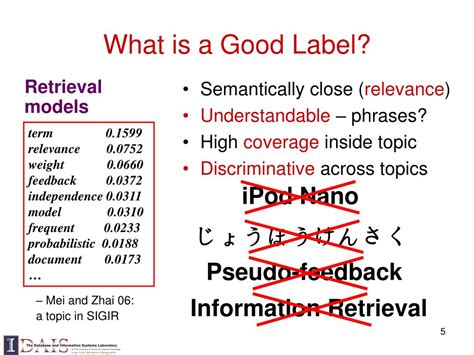 ppt automatic labeling of multinomial topic models powerpoint