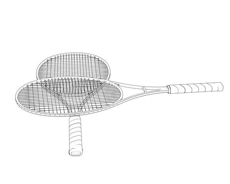 Racket Isolated On Background 3d Rendering Illustration 46345760 Png