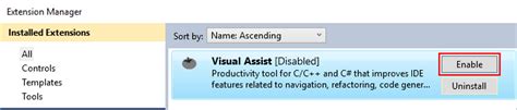 Visual Assist Inactive After Installation Or Missing From Ide