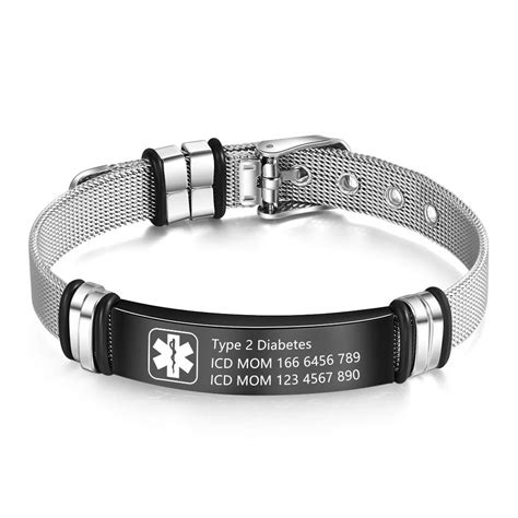 Buy Wendy Made Medical Alert Bracelets For Women Men Custom Adjustable
