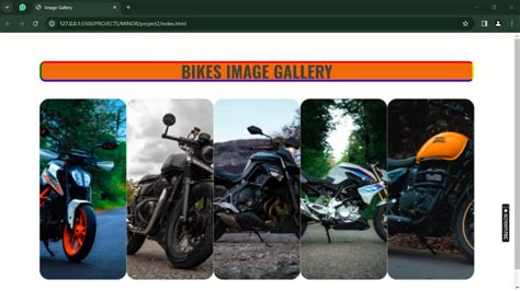 Designed A Bike Images Gallery Using Html And Css Chhaviram Kushwah