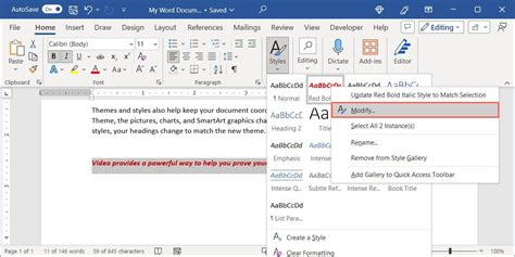 How To Create A Custom Style In Microsoft Word And Excel Make Tech Easier