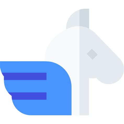 Pegasus Basic Straight Flat Icon