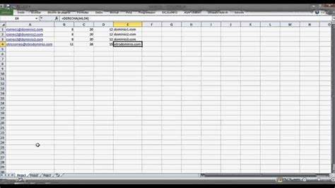 Cómo extraer el dominio de un correo en Excel Recursos Excel