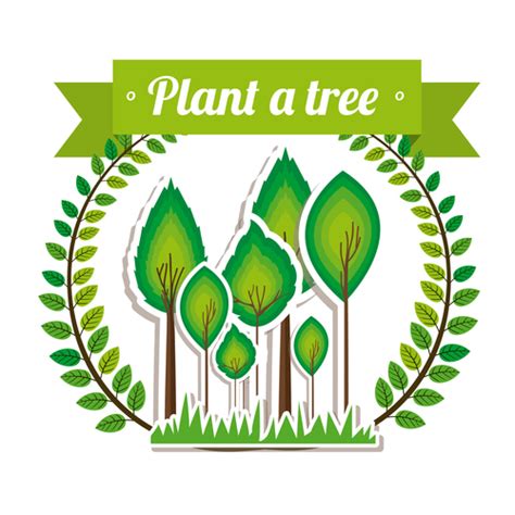 Plant Tree Sign Vector Material Free Download