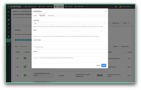 Bug Missing Custom Roles In Account Reviews Forum Software Eramba