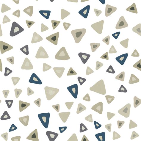 Hand Drawn Simple Triangle Seamless Pattern On White Background Vector