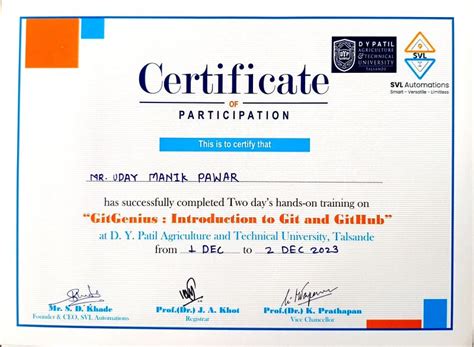 Excited To Share That I Successfully Completed The Git And Github🎯 Section In My College