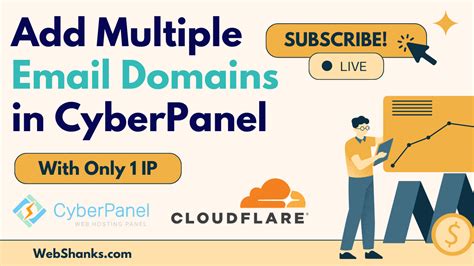 how to add multiple email domains in cyberpanel with only one ip