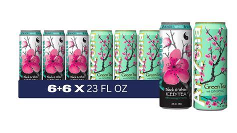 Arizona Iced Tea Variety Pack Black And White Tea Green Tea With