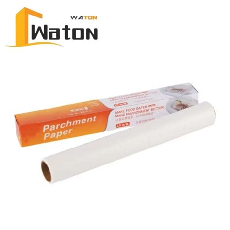 Kitchen Use Baking Parchment Paper Easy Cut Grease Proof White Silicone Parchment Baking Paper