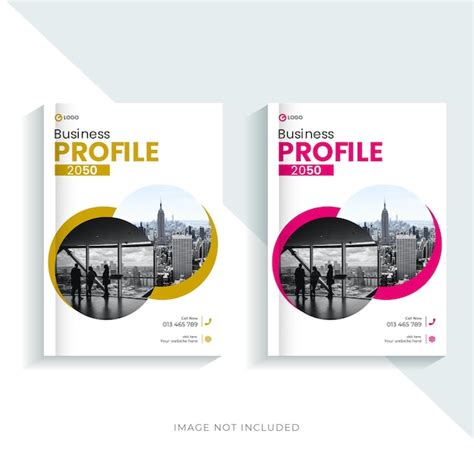 기업 비즈니스 프로파일 브로셔와 연간 보고서 커버 페이지 디자인 템플릿 프리미엄 Psd 파일