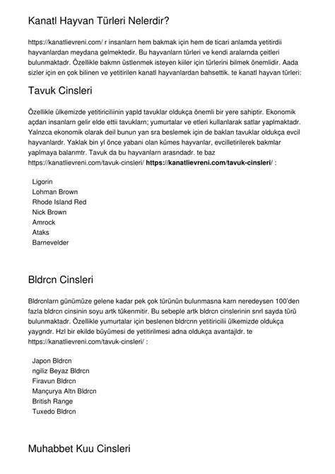 PPT Kanatlı Hayvan Türleri Nelerdir PowerPoint Presentation free download ID