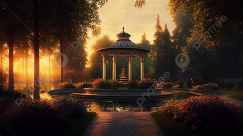 Park Dusk Beautiful Background Park Dusk Beautiful Background Image And Wallpaper For Free
