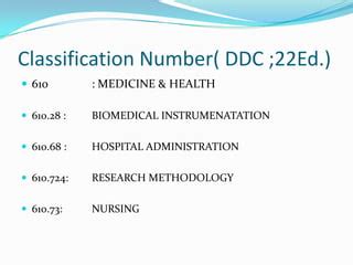 Classification Guideline For Medical College Library Professionals Pptx