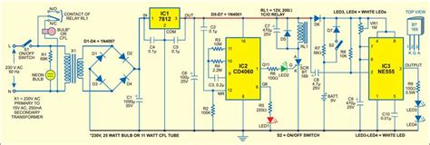 Automatic Bathroom Light With Back Up Lamp Full Project Available