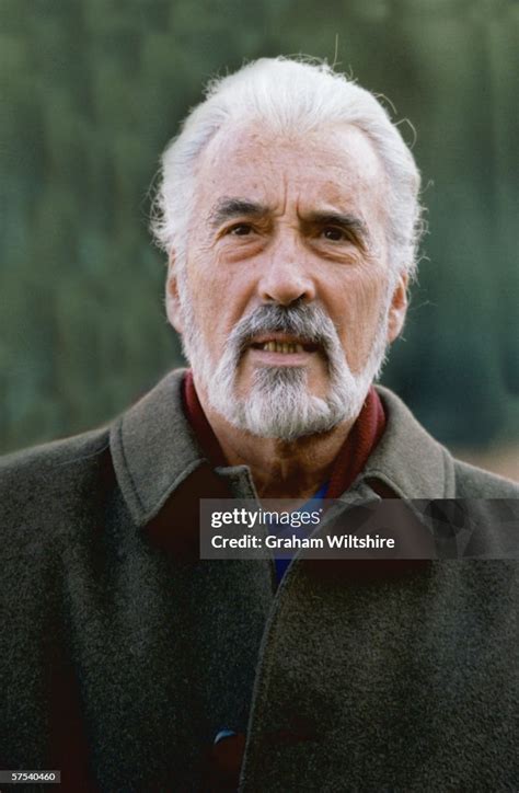 Prolific English Actor Christopher Lee Circa 2000 News Photo Getty Images