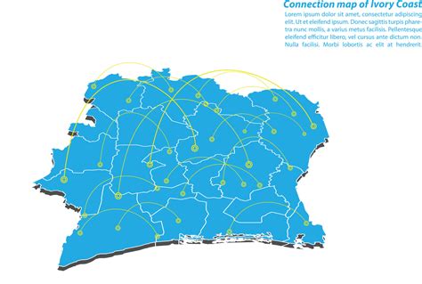 Modern Of Ivory Coast Map Connections Network Design Best Internet