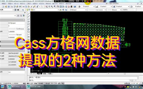 Cass方格网数据提取的2种方法哔哩哔哩bilibili