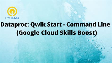 Dataproc Qwik Start Command Line Gsp104 Youtube