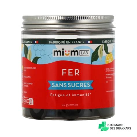 Mium Lab Fer Gummies Anti Fatigue Et Immunité