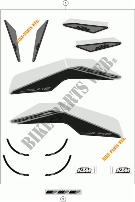 Aufkleber Für Ktm 390 Duke Silver 2022 Ktm