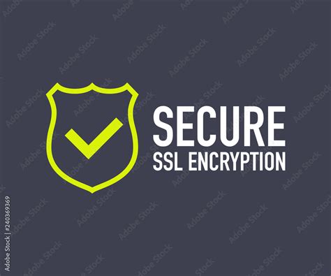 Secure Connection Icon Vector Illustration Isolated On White Background Flat Style Secured Ssl