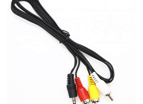 Av7977 35mm 오디오 플러그 3 포트 또는 2 포트 Rca 남성 플러그 Rca 스테레오 오디오 비디오 남성 Aux 케이블 Rca Av 캠코더 오디오 케이블
