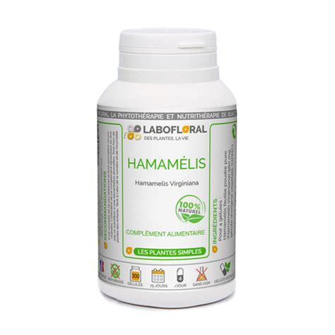 Hamamelis Labofloral En Gélules Boîte 50 Gélules