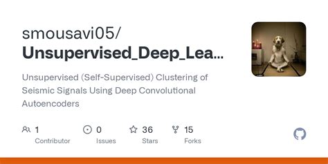 GitHub Smousavi Unsupervised Deep Learning Unsupervised Self Supervised Clustering Of