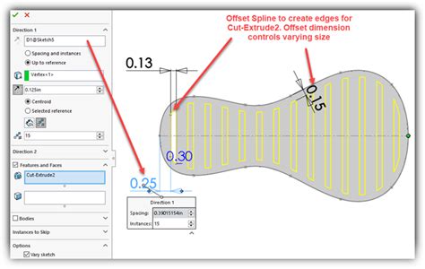 How To Create A Varied Sketch Pattern In SOLIDWORKS GoEngineer